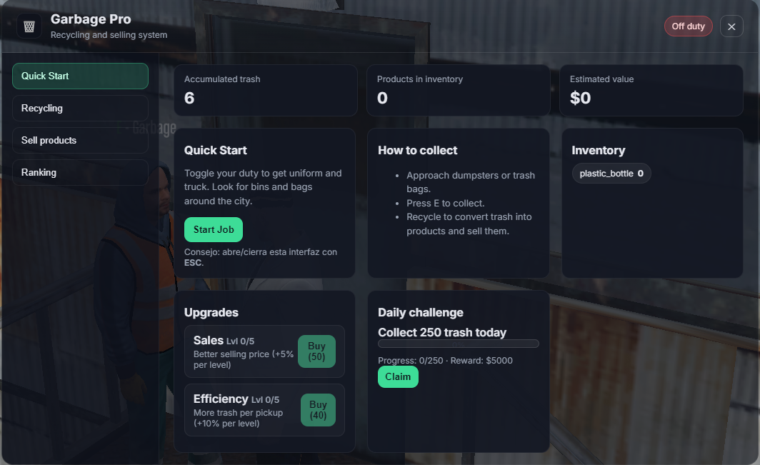 Z- Garbage Job - FiveM Releases - Cfx.re Community