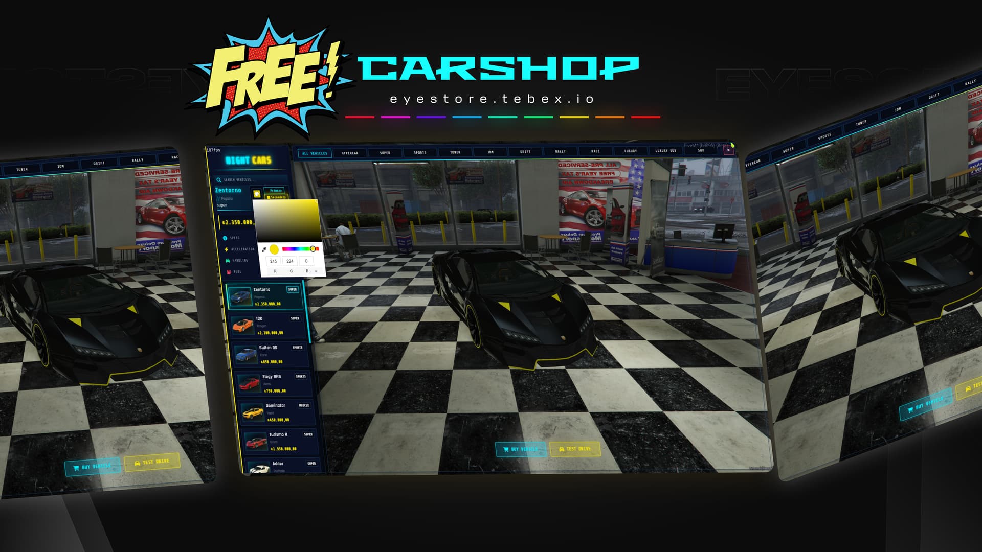 [FREE] FiveM Advanced Car Shop System - FiveM Releases - Cfx.re Community