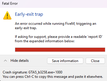 Early Exit trap, using epic games launcher - FiveM Client Support - Cfx ...