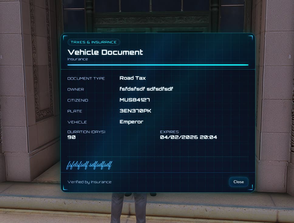 [PAID] Insurance & Tax System QB / ESX - FiveM Releases - Cfx.re Community