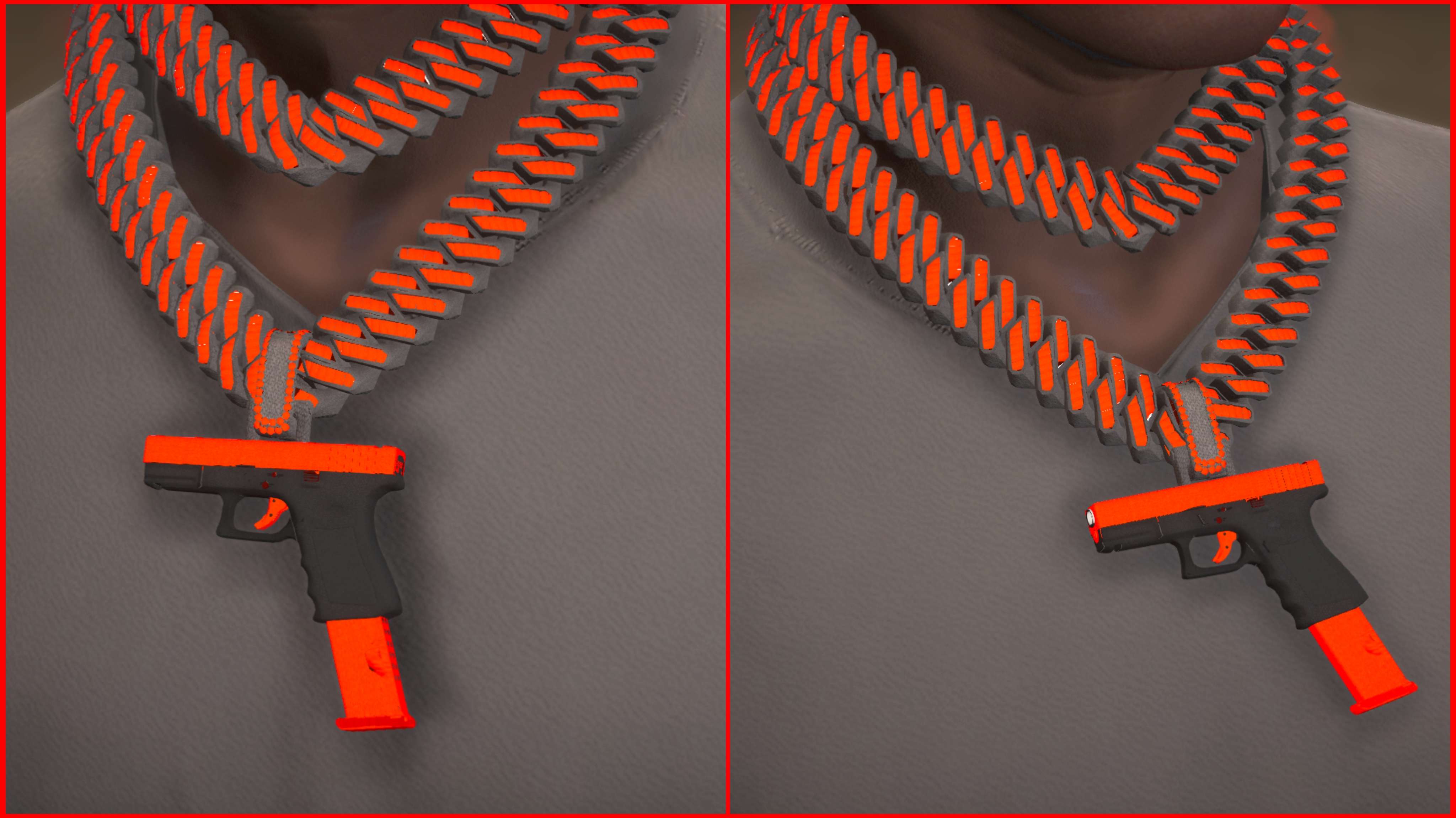 [CHAIN] [PAID] Double Cuban Red Gun Glowing Chain - FiveM Releases ...