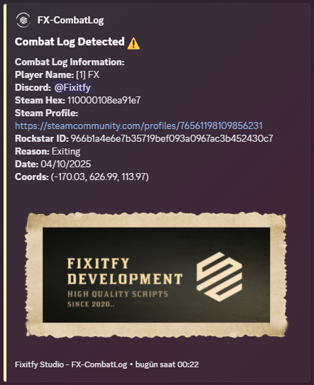 Combat Log System - RedM Releases - Cfx.re Community