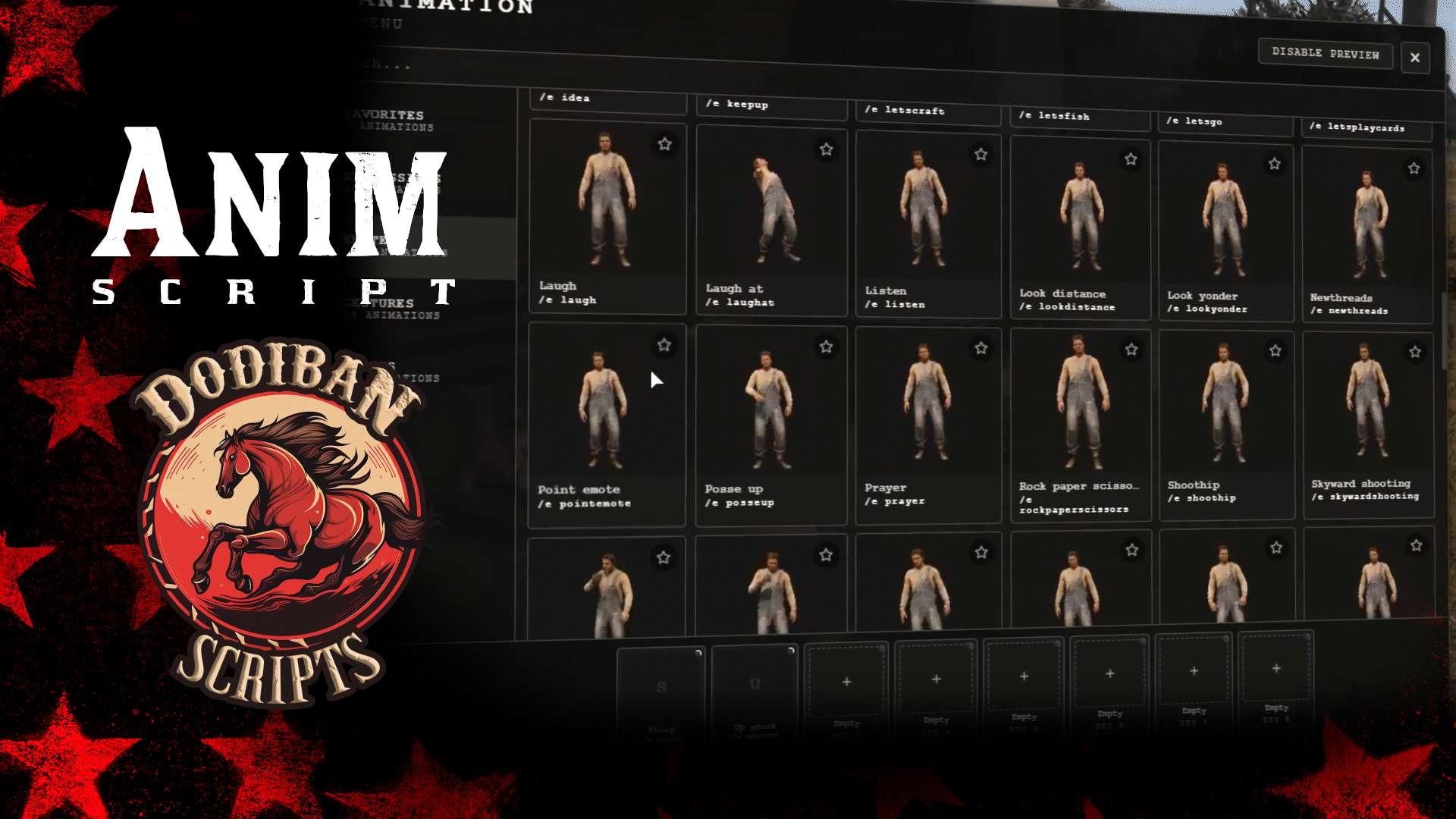 [PAID] Dodi Animation Menu | RedM - RedM Releases - Cfx.re Community
