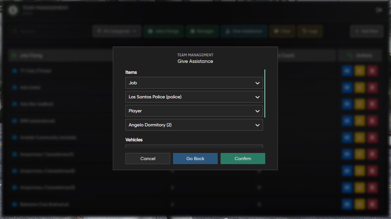 Fivem Team Management - Advanced Job/Gang/Stash Management | Easy Team ...