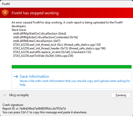 Fivem has stopped working - FiveM Client Support - Cfx.re Community