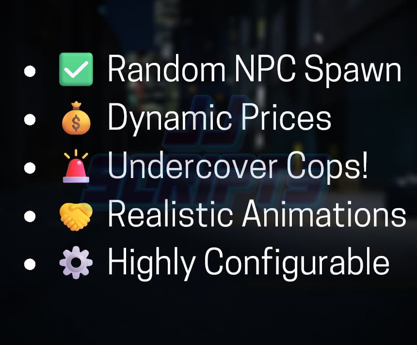 [PAID] [ESX] Sell Drugs to NPCs | Unique & Dynamic Drug Dealing Script ...