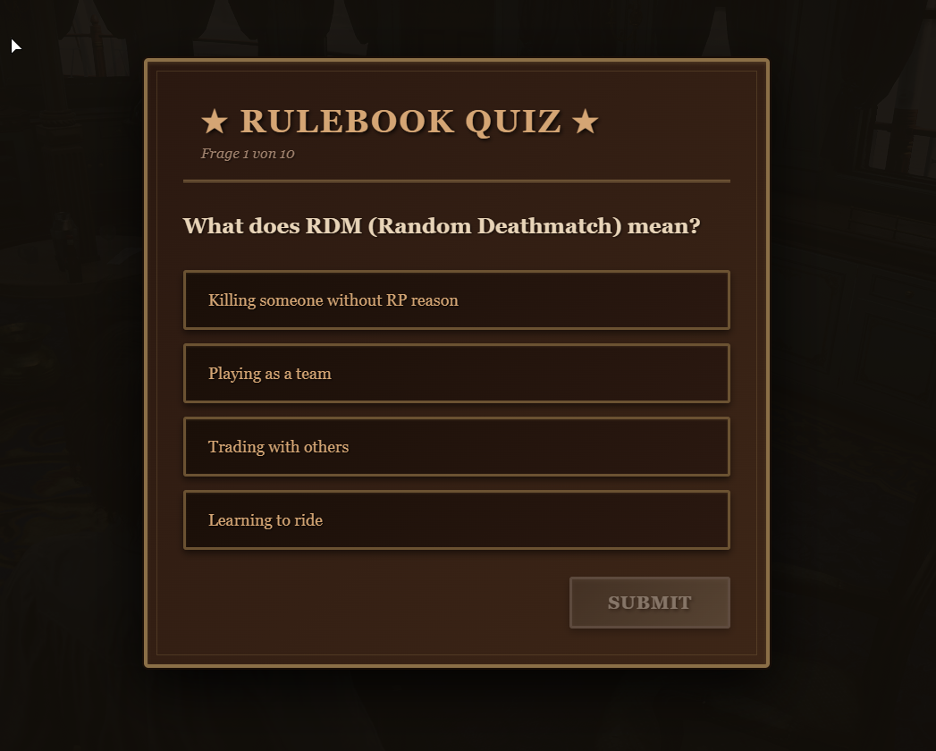 CY-Whitelist - Ingame Quiz & Whitelist System - RedM Releases - Cfx.re ...