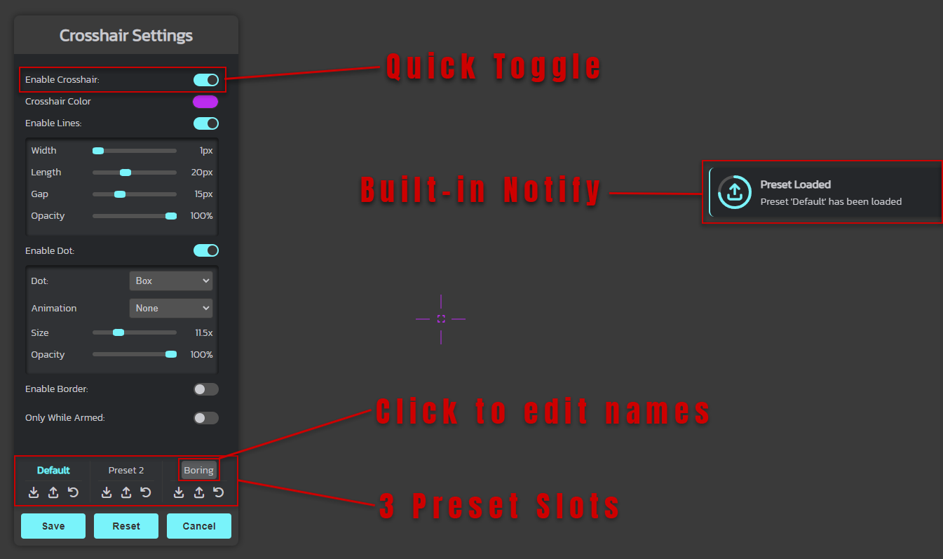 [QBCore][PAID] SG-Crosshair - FiveM Releases - Cfx.re Community