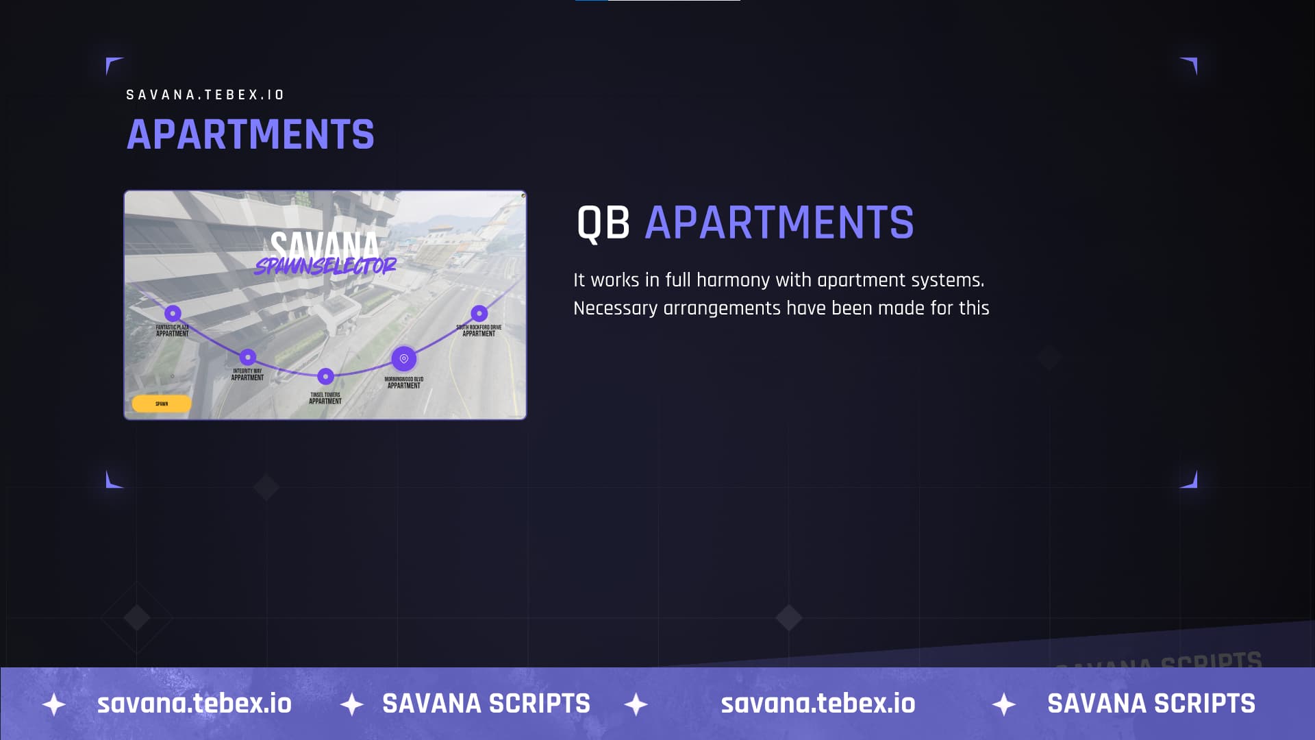 [SAVANA] Spawn Selector V2 [QB/ESX] - FiveM Releases - Cfx.re Community