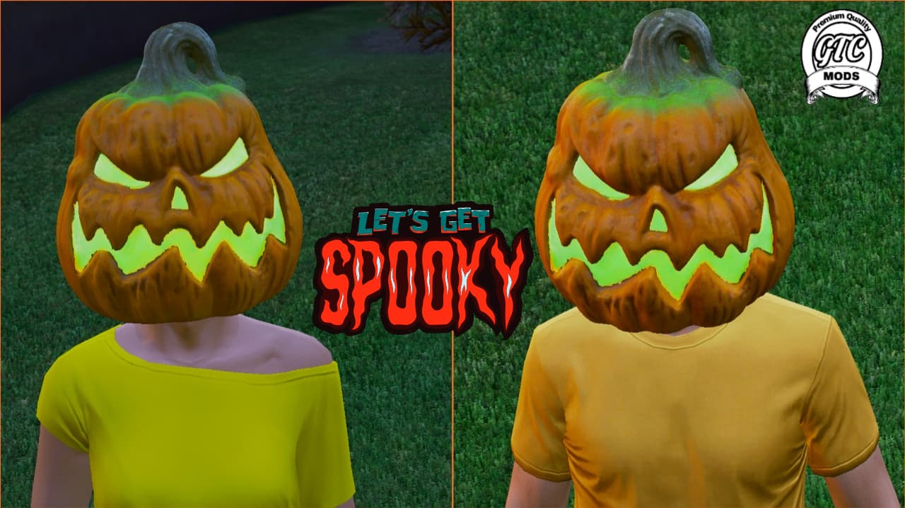 🎃 Scary Pumpkin Halloween Mask for FiveM ( Male & Female ) - FiveM ...