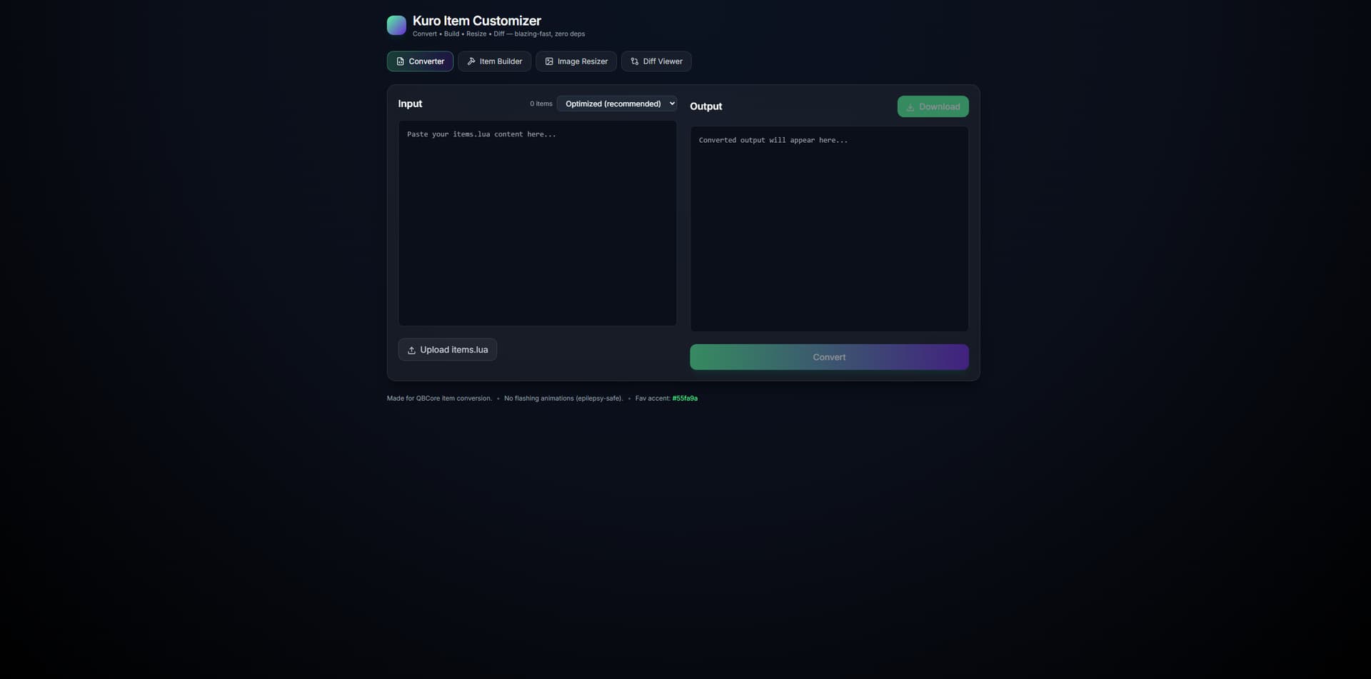 Item Lua Converter - Multi-Format Tool with Item Builder & Image Resizer - FiveM Releases - Cfx ...
