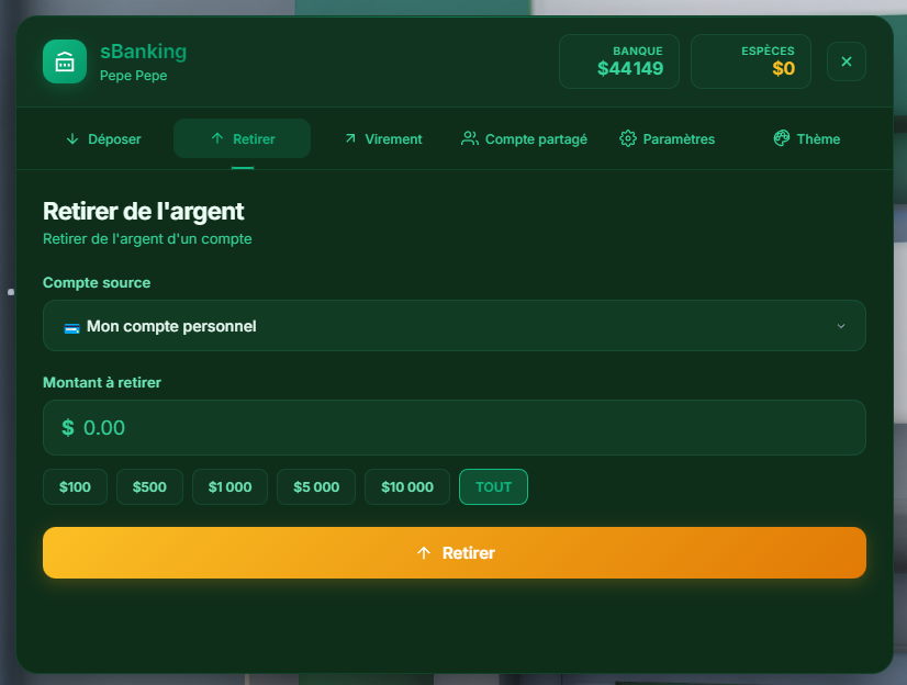 [ESX] Banking system with Credit card - FiveM Releases - Cfx.re Community