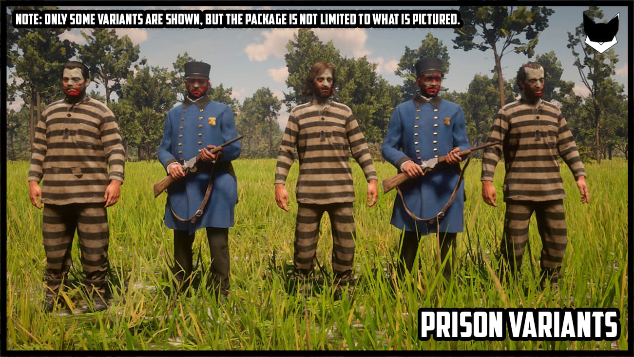 [PEDS] UNDEADS / ZOMBIES - +100 variants - RedM Releases - Cfx.re Community