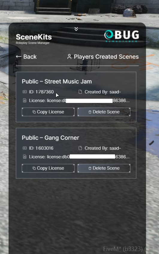 SceneKits - RP Scene Manager | 50+ Kits - FiveM Search