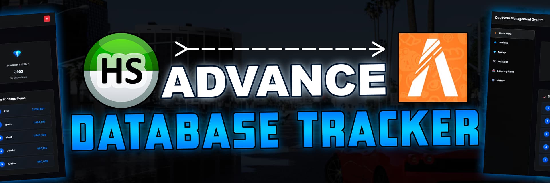 Database & Economy Tracker System for ESX, QB and Qbox Server - FiveM ...