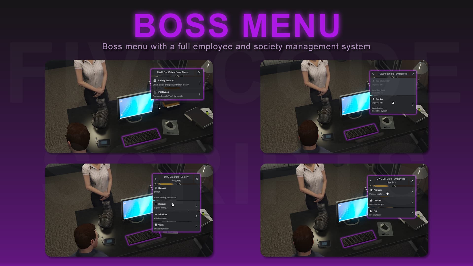 [PAID][ESX/QB/QBOX] UWU Cat Cafe Job - Advanced FiveM Job Script - FiveM Releases - Cfx.re Community