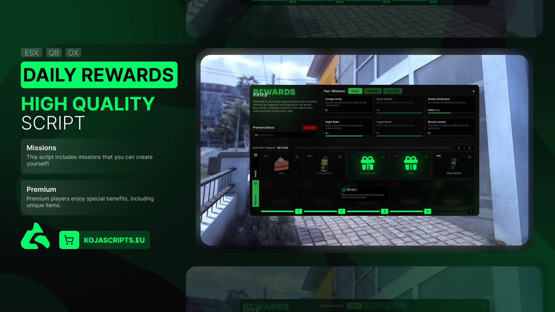 [PAID] Daily Rewards & Missions - FiveM Releases - Cfx.re Community