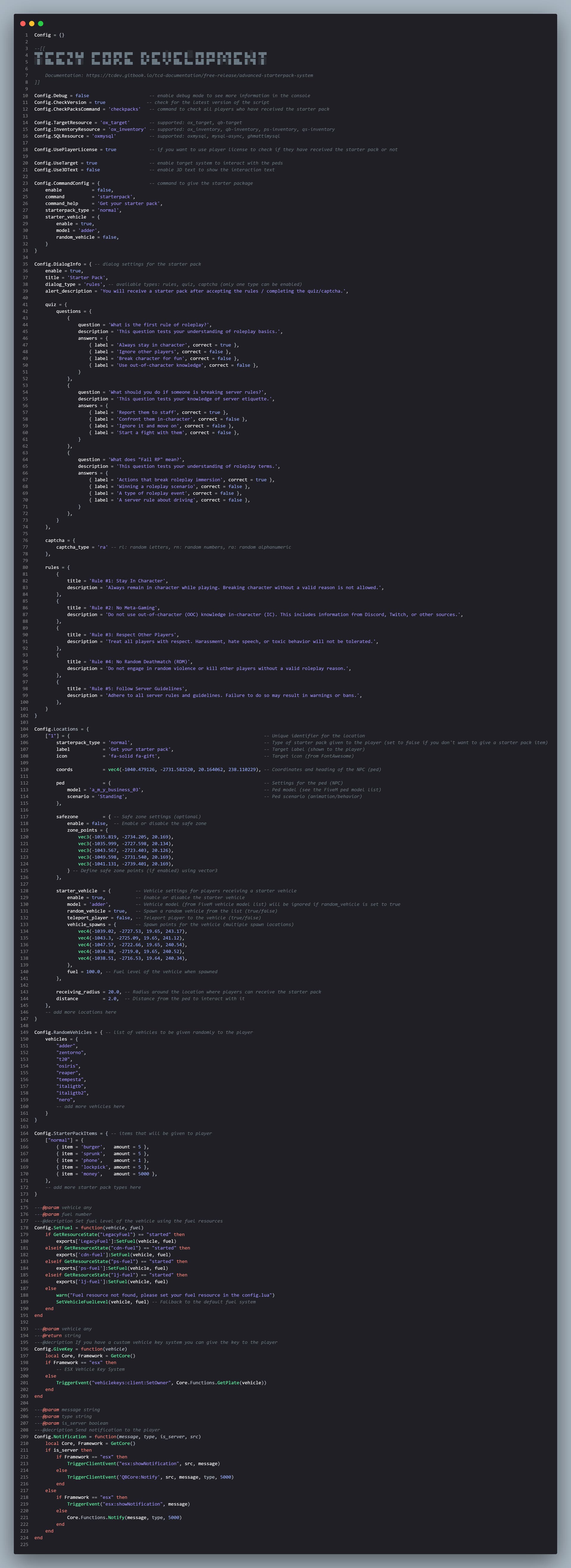 [FREE][RELEASE] Advanced Starter Pack System - FiveM Releases - Cfx.re ...