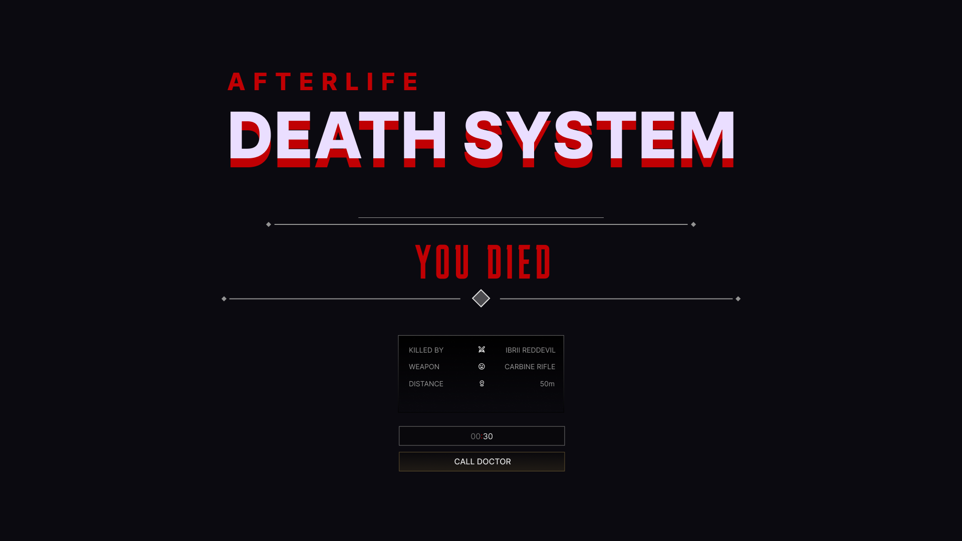 Afterlfe Death System - FiveM Releases - Cfx.re Community