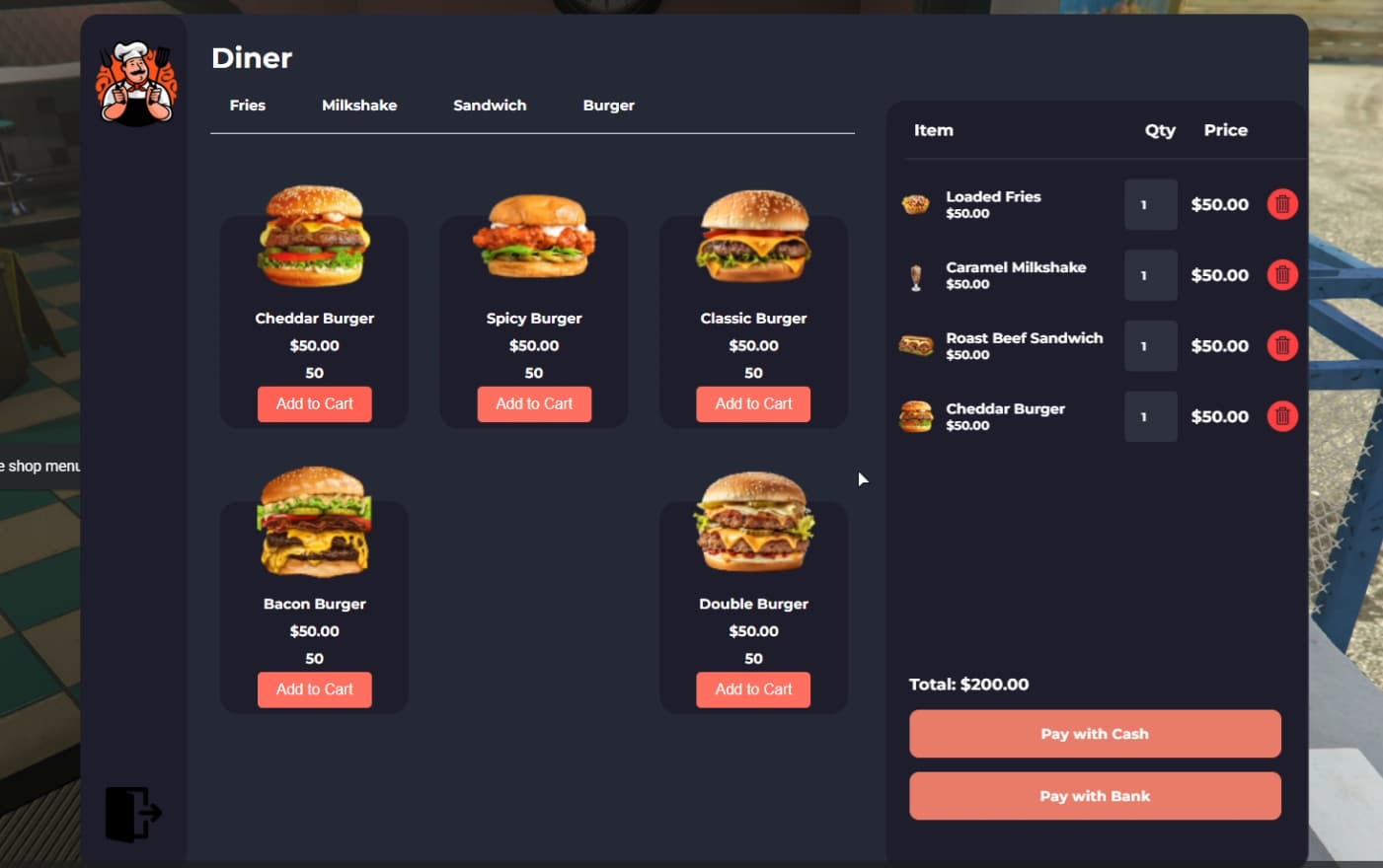 FiveM Diner Restaurant | Advance Restaurant Script 2025 | ESX, QBCore, Qbox - FiveM Releases ...