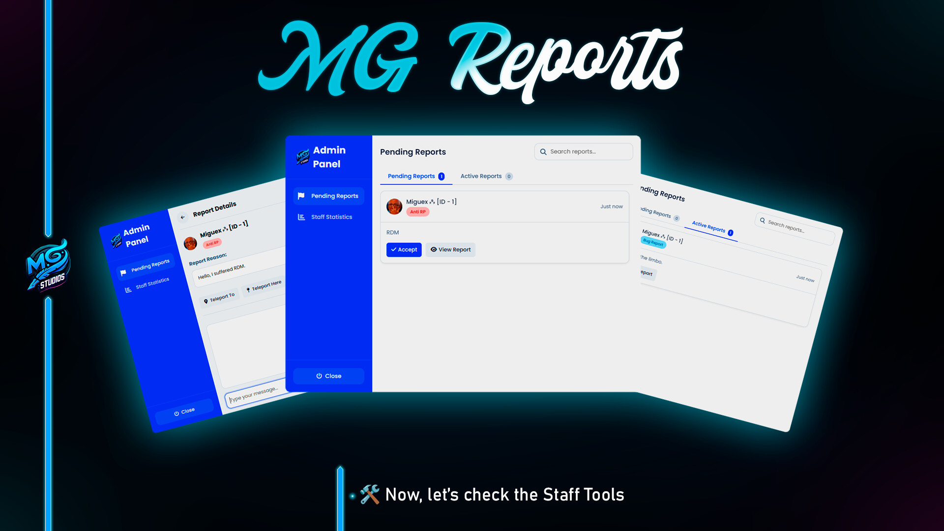 📩 MG Reports | Standalone | Advanced In-Game Report System - FiveM ...