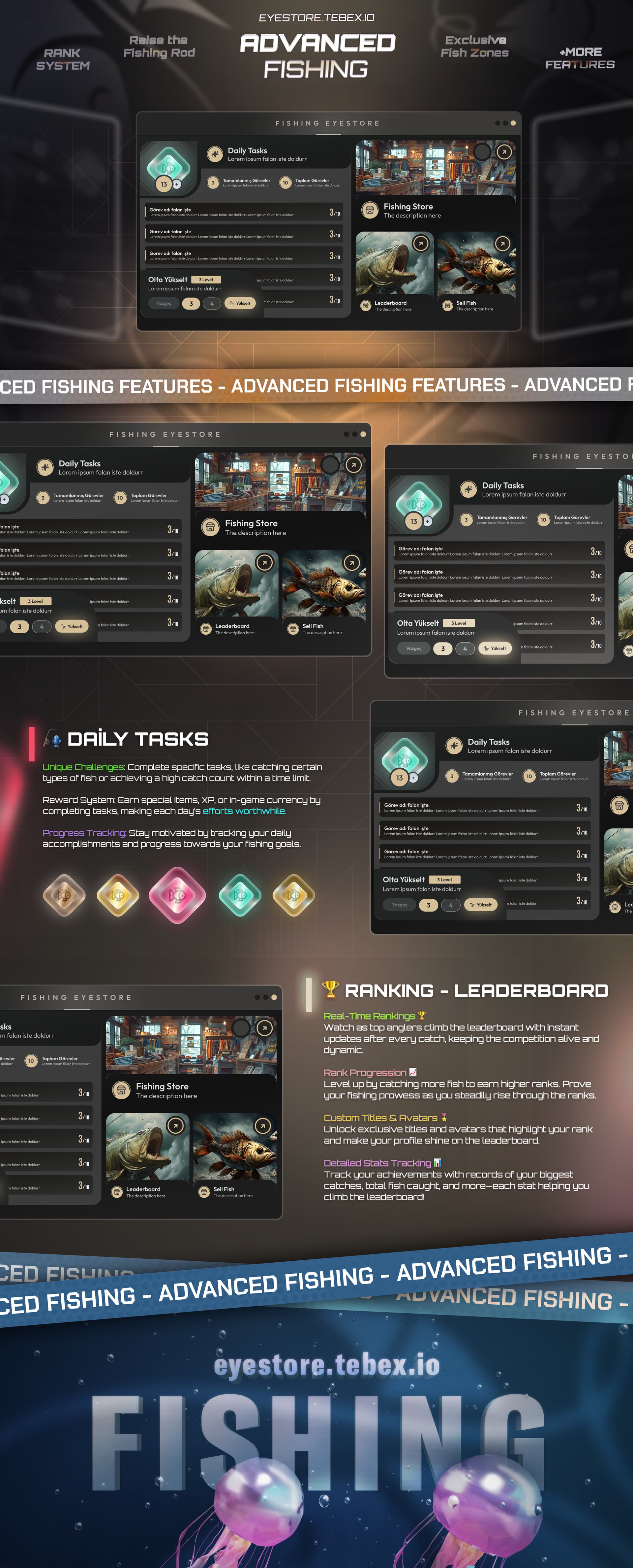 Fishing | Leaderboard, Realistic Hook, Zone System - FiveM Releases ...