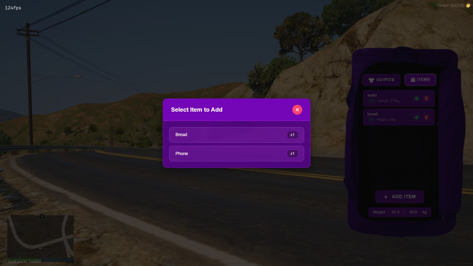 Nova Advanced Bag for FiveM | Save outfits, stash items, carry gear ...