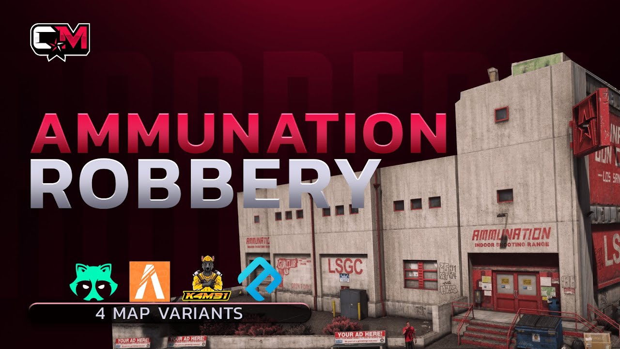 Ammunation Robbery | 4 Map Variants (Default, Gabz, FM & K4MB1) - FiveM ...