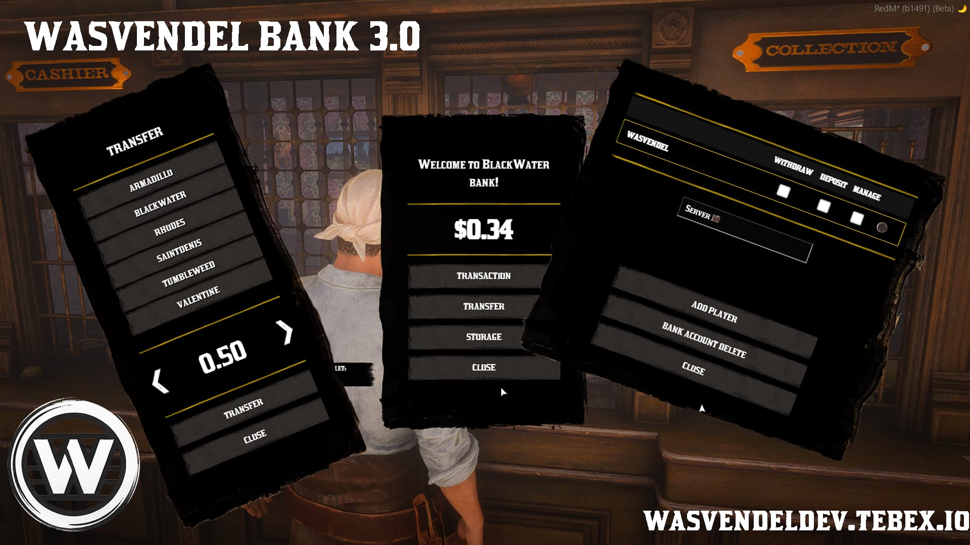 [PAID] [VORP/REDEM:RP] Banking - RedM Releases - Cfx.re Community