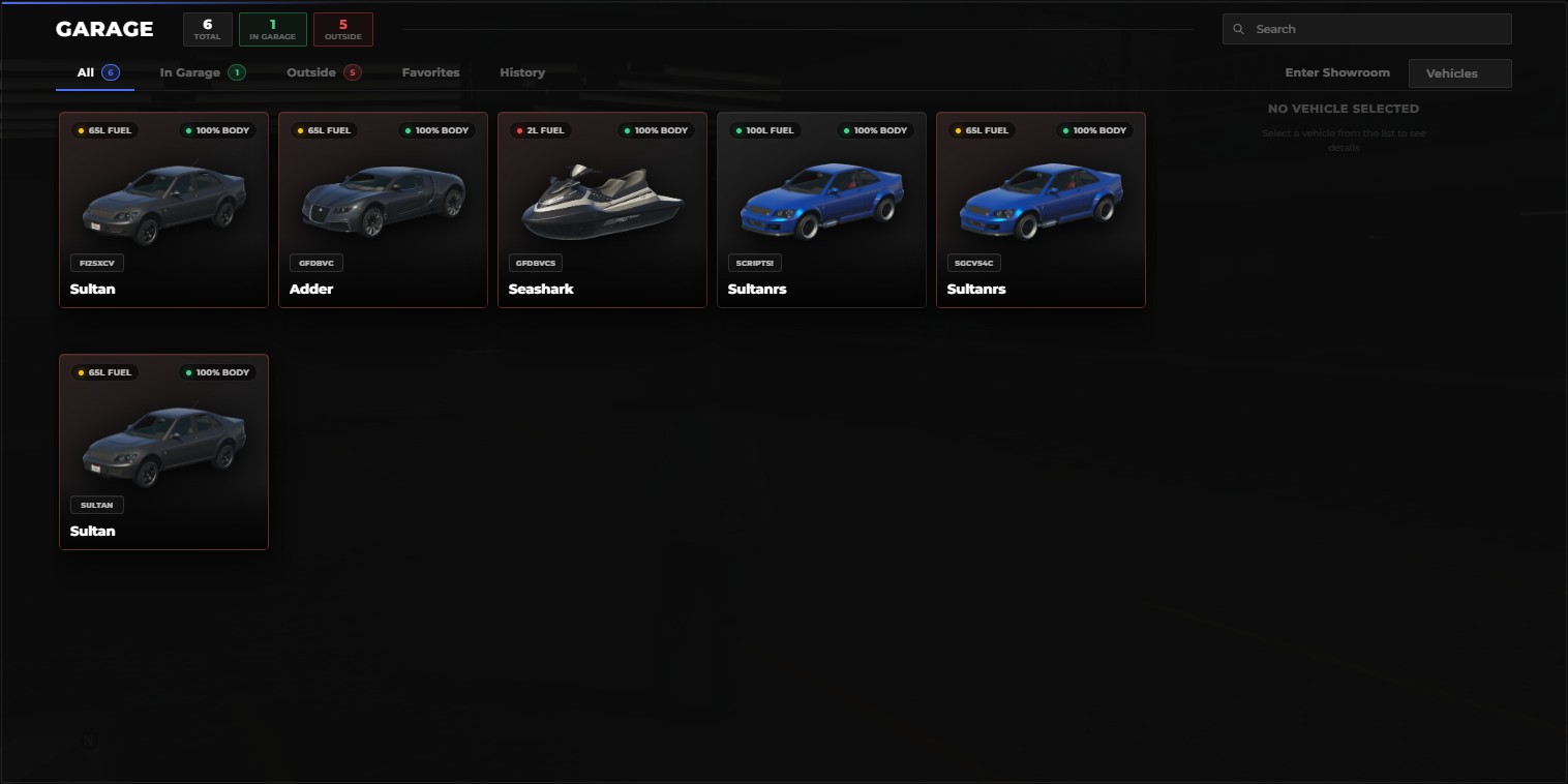 [PAID] Garages - In game creator & Garage [ESX, QB, QBOX, STANDALONE ...