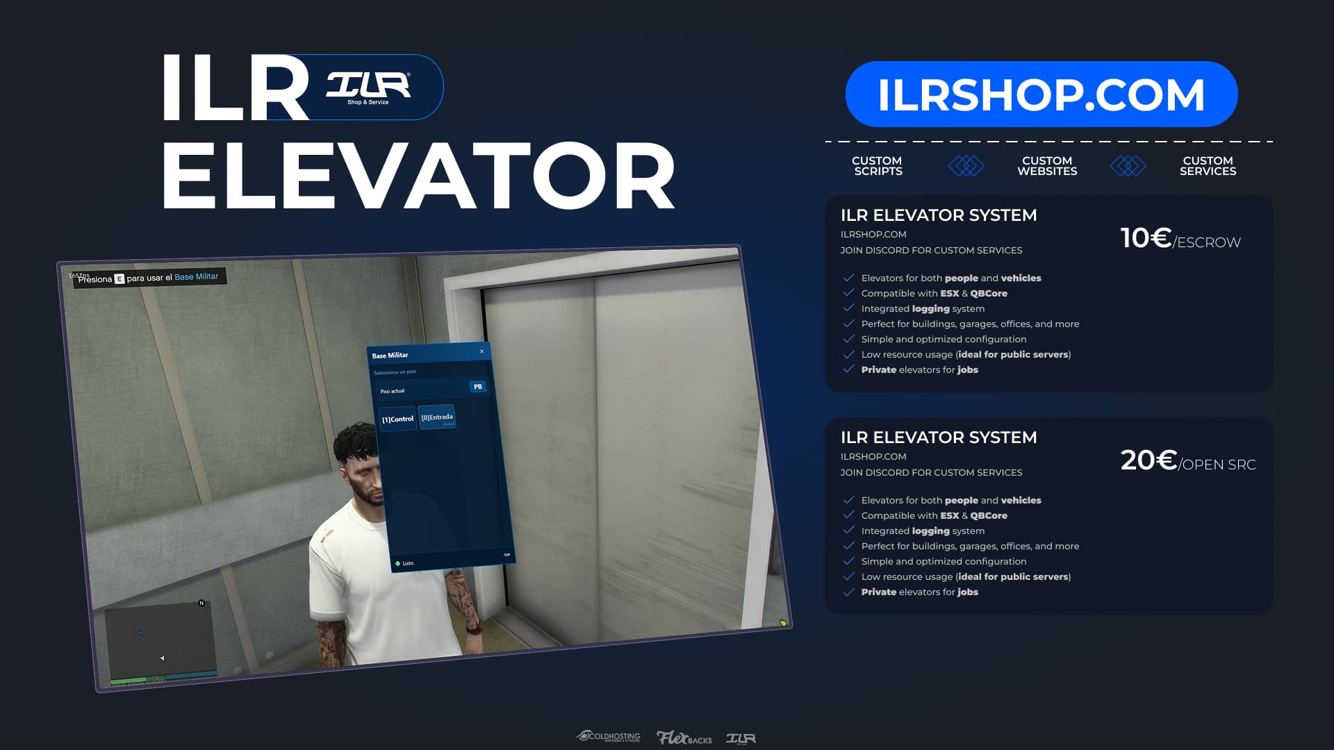 [RELEASE] Advanced elevator script for FiveM | ILR Services ESX & QBCORE - FiveM Releases - Cfx ...