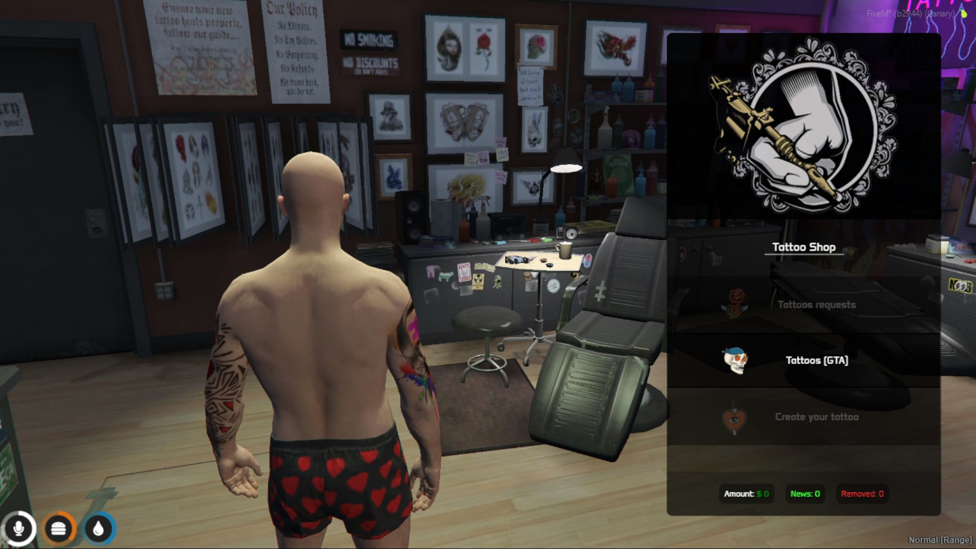 Tattoos Shop [Create tattoos and Degrade Hair][ESX/QBCore/CUSTOM][PAID ...