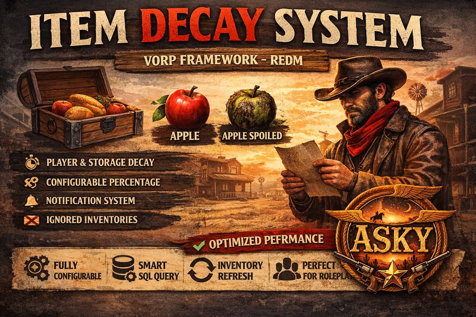 [VORP] Item Decay - RedM Releases - Cfx.re Community